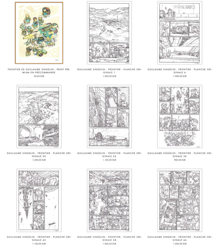 Exposition Frontier de Guillaume Singelin - Planches originales