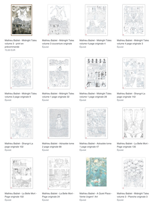 Mathieu Bablet - Carbone et Silicium : planches originales