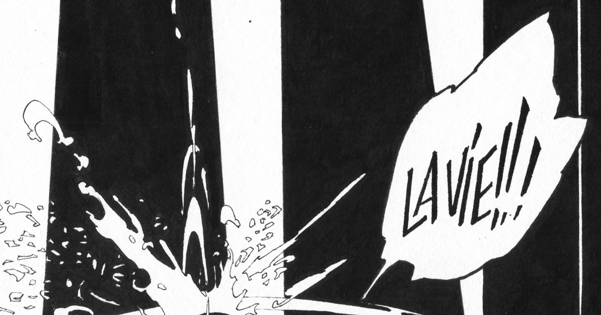 Merwan Chabane : BANG, print issu de sa nouvelle BD Mécanique Céleste