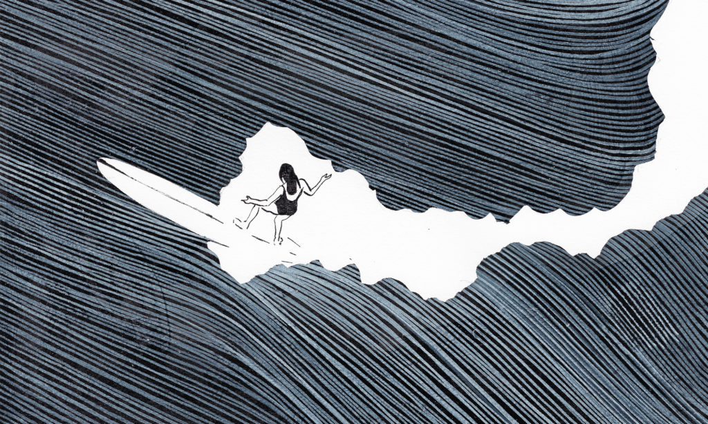 Surf art : exposition The Minimalist Wave à la galerie et en ligne